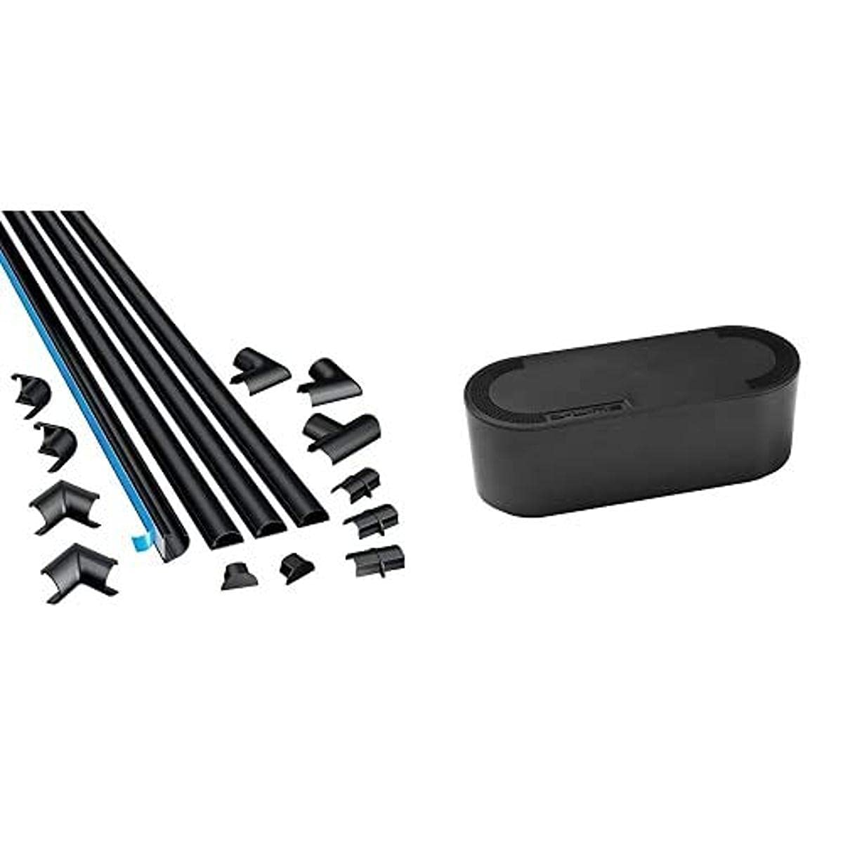 D-Line 2010KIT002 4-Meter Micro Trunking Multipack, Black – 20mm (W) x ...