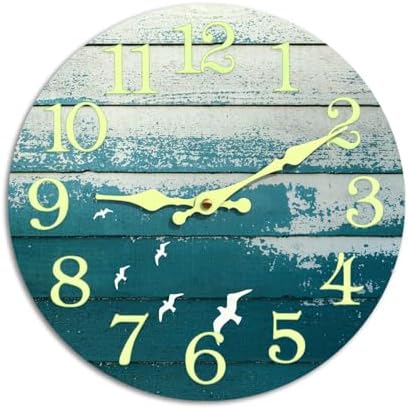 Amazon.com: CEYAZYE 12 Inch Glow in The Dark Wall Clock, Night Light Up ...