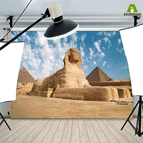Aoihrraan 3×2,5m Egypt Pyramids Backdrop Sphinx Ancient Egyptian ...