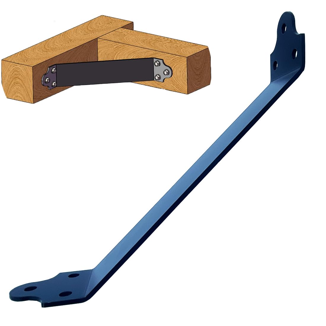 Amazon.com: 4 Pcs Heavy Duty 45 Degree Angle Bracket，Strut Connector ...