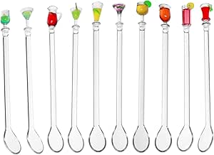 Amazon.com | 10 Pcs Swizzle Sticks for Cocktail, 9 Inch Colorful ...