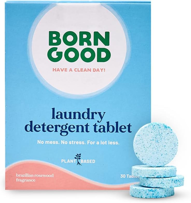 Born Good Laundry Detergent Tablets 30 Count | Plant-Based | Baby ...