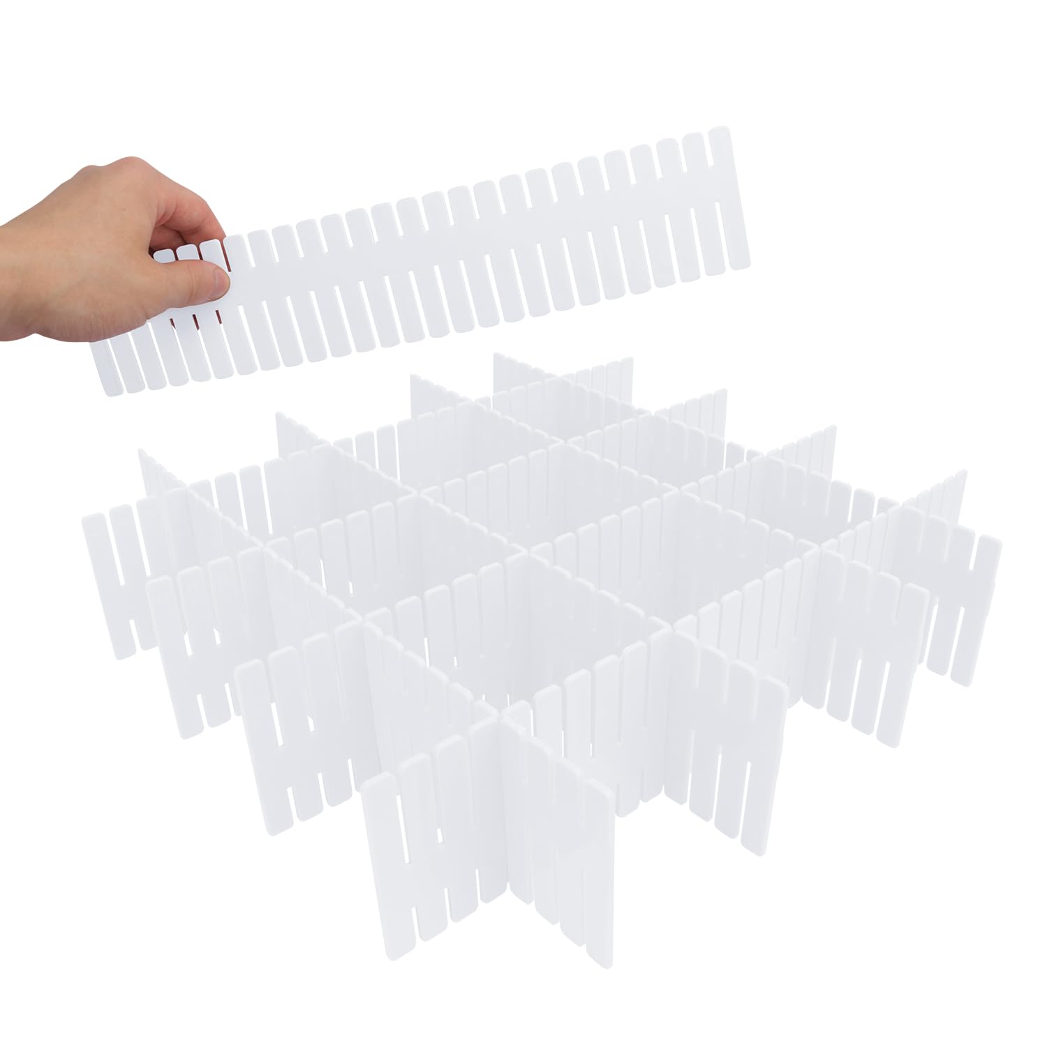 Amazon.com: KUKLIPJIM 100 PCS Premium DIY Drawer Dividers, White ...
