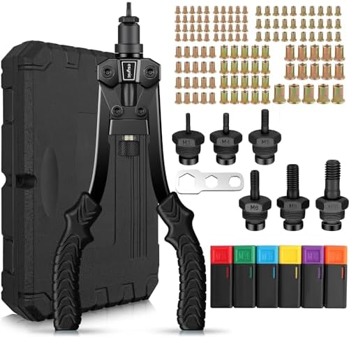 eSynic Durable Rivnut Tool Heavy Duty Rivet Nut Gun Rivnut Tool Kit Riv ...