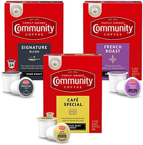 Amazon.com: Community Coffee New Orleans Blend 12 Count Coffee Pods ...