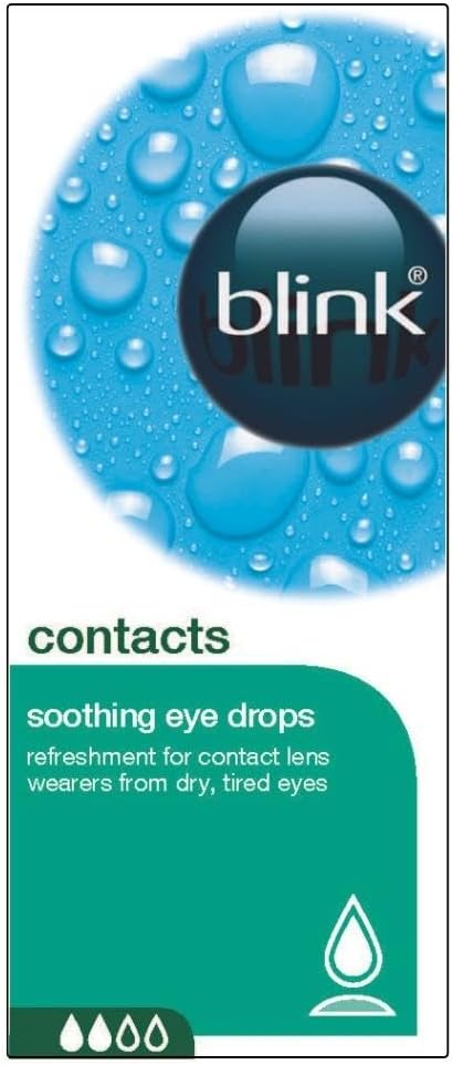 Blink Contacts Eye Drops - Instant Moisturising of Dry Contact Lenses ...