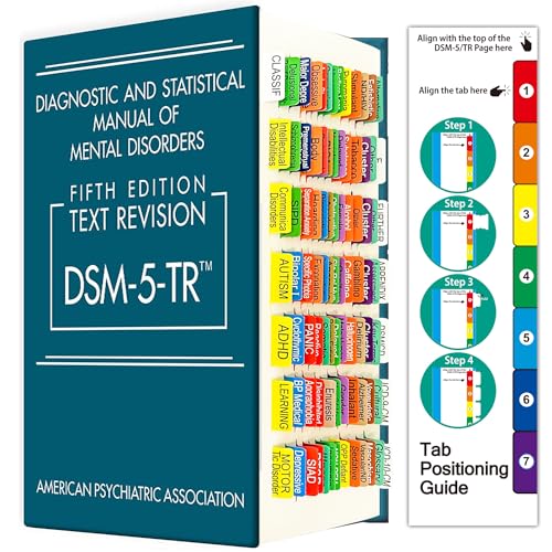 Snapklik.com : LONGYU Color Coded Index Tabs For DSM 5th, 96 Index Tabs ...