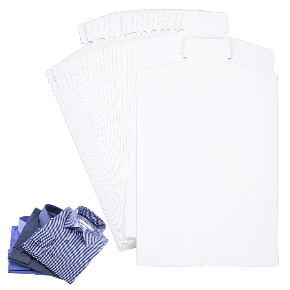 Amazon.com: BENECREAT 20 PCS White Cardboard Shirt Inserts, Folding ...