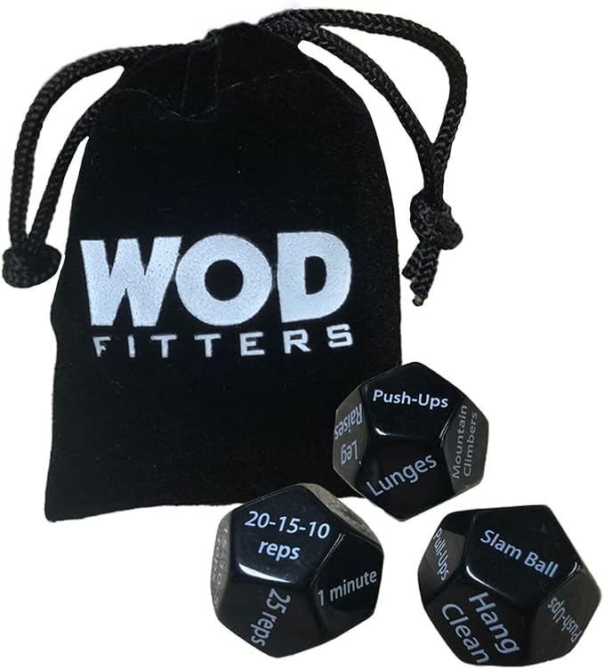 Amazon.com: WODFitters Workout Dice Set of 3 Durable Fitness Dice ...