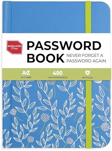 Amazon.com : molekaus Password Book with Alphabetical Tabs Small ...