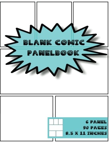 Blank Comic Panelbook: Blank Template Notebook Large Size 8.5x11 Inch 6 ...