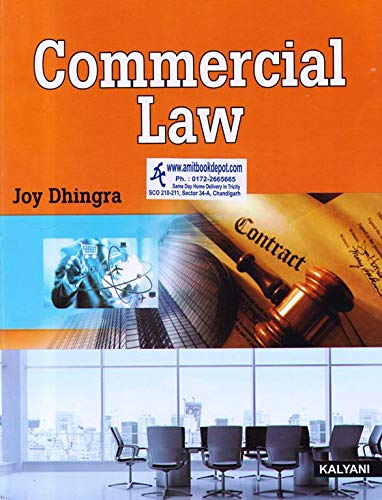 Commercial Law B.Com 1st Sem. Pb. Uni. 1ST Edn.: Dhingra Joy ...
