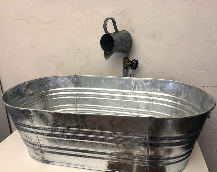 Amazon.com: Single Tap Jug Faucet & (Extra Large Oval Wash-Pan Sink ...