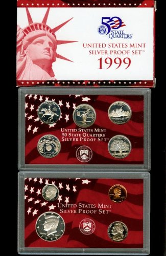 1999 US Mint Silver Proof Set at Amazon's Collectible Coins Store