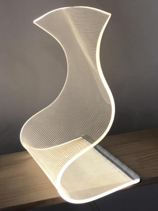 Amazon.com: mlnyitus [USB] Modern Curved LED Desk Lamp | Futuristic ...