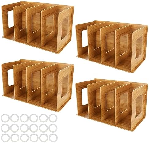ZOFUN 4 Pcs CD Racks, 30 x 17 x 15 cm Desk Top CD Racks Easy to ...