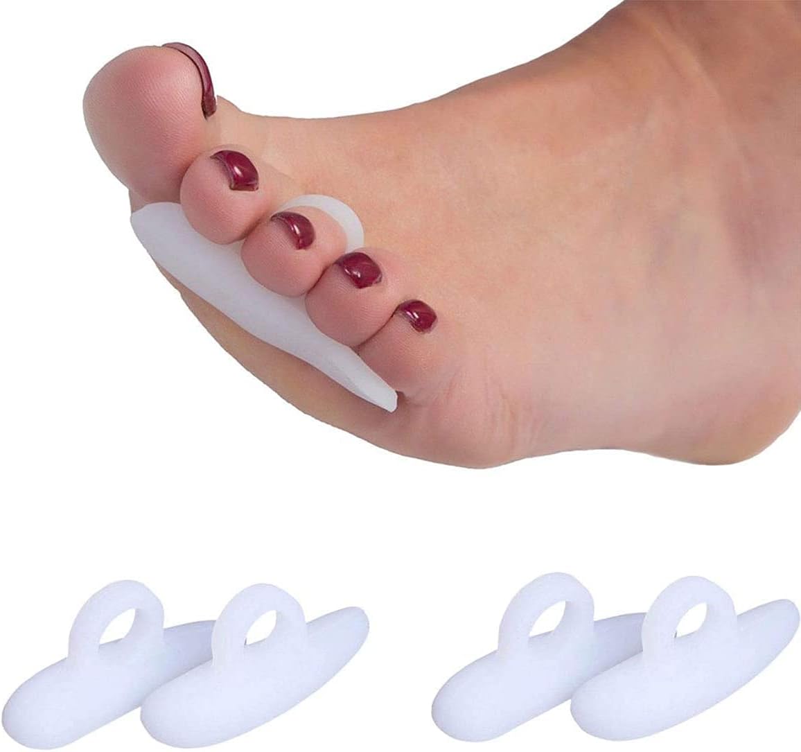 10PCS of Silicone Toe Crest by PEDIMEND™ Provides Relief from Claw or ...