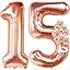 Amazon.com: Giant, Rose Gold 14 balloon numbers - 40 Inch | 14th ...