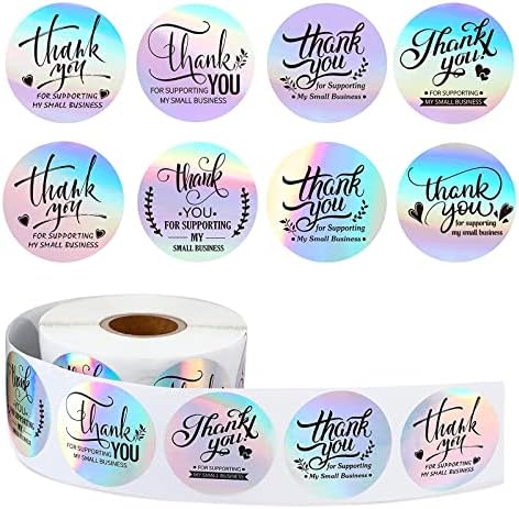 PALUDO 2500 Pièces Autocollants Etiquette de Remerciement, Autocollants ...
