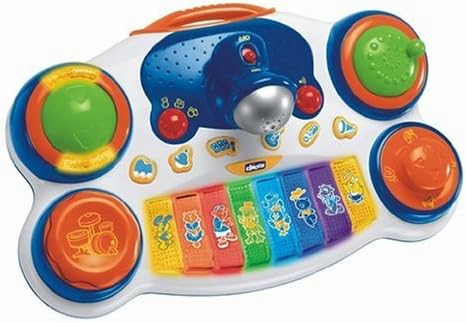 Chicco Musical Illuminating DJ Mixer PianoToy, 15 cm : Amazon.co.uk ...