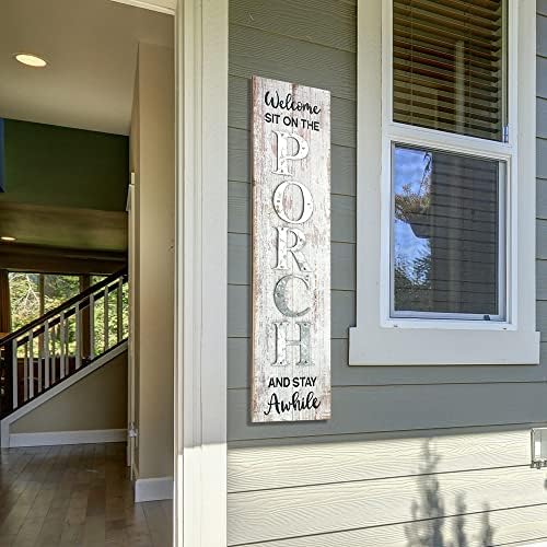 Amazon.com: Young’s Inc Porch Rules Sign Board, Porch Entrance Sign ...
