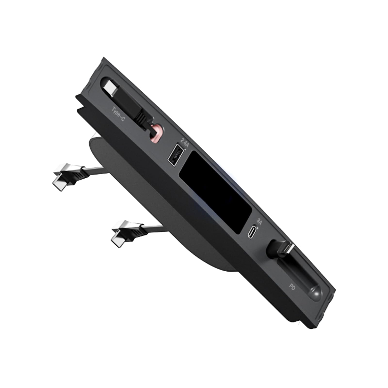 New Upgraded Docking Station with 2 Retractable Charging Cables ...