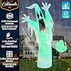 Amazon.com: Danxilu Halloween Inflatables 8 FT Ghost Built-in 6 Colors ...