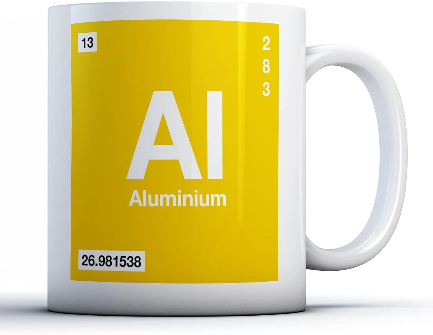 Finger prints - Aluminium (Al) - Scientific Element Symbol Gift Mug ...