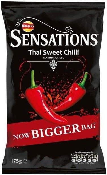 Walkers Sensations Crisps - Thai Sweet Chilli (175g) - Pack of 6 ...