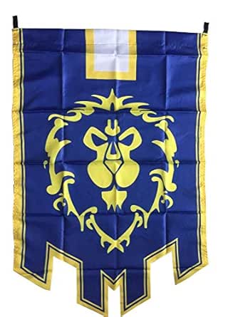Horde Alliance Badge Banner Flag Orc Emblem Poster (Blue) : Amazon.com ...