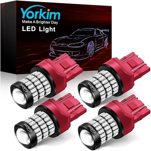 Amazon.com: Yorkim 7440 LED Bulb Red 7443 led brake lights bulb with ...