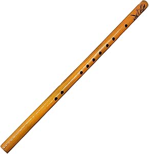 a aternee Bamboo Flute Vertical Flute Premium Traditional Woodwind ...