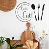 Amazon.com: Let's Eat Vinyl Wall Decal Kitchen Quote Sticker for Dining ...