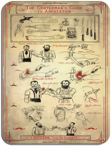 The Gentleman’s Guide to Amputation Mouse Mat. Doctors Medical Anatomy ...