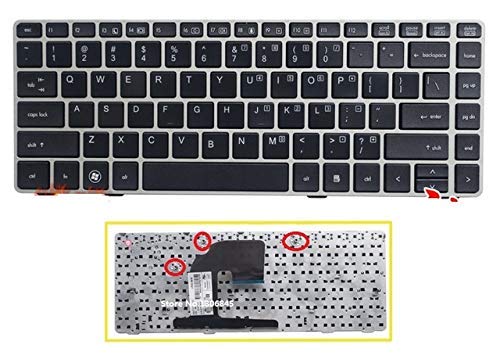 SellZone Laptop Keyboard for HP EliteBook 8460P / 6460B / 8460W / 8470B ...