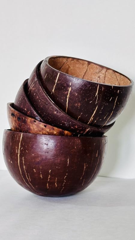 Buy Fibware Coconut Shell Bowl | Fully Polished Coconut Shell Table ...