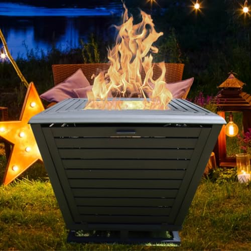 OutVue 30" Propane Fire Pit Table,50000 BTU Gas Fire Pits Table with ...