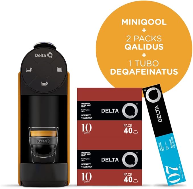 Delta Q - Pack de Cafetera de Cápsulas MiniQool y Cápsulas de Café ...