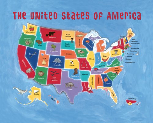 Illustrated Kids United States Map Swiftmaps Online Maps 57 Off