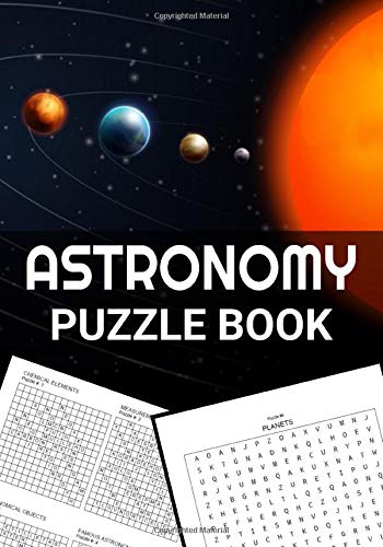 Astronomy Puzzle Book: Challenging Workbook | Word Searches, Word ...