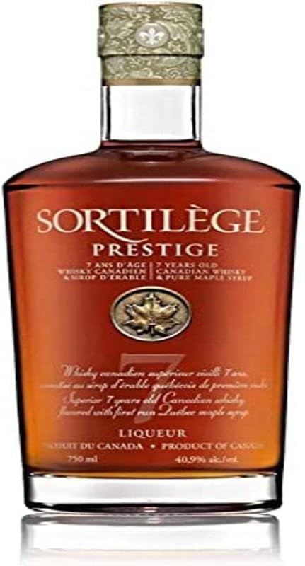 Sortilege Prestige 7 Year Old Canadian Maple Whisky 750ml : Amazon.com ...