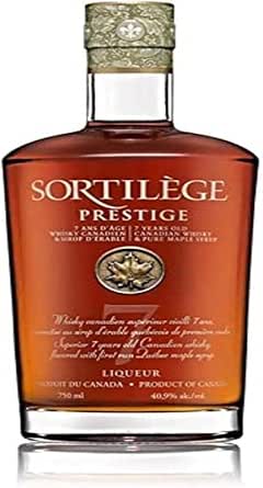 Sortilege Prestige 7 Year Old Canadian Maple Whisky 750ml : Amazon.com ...