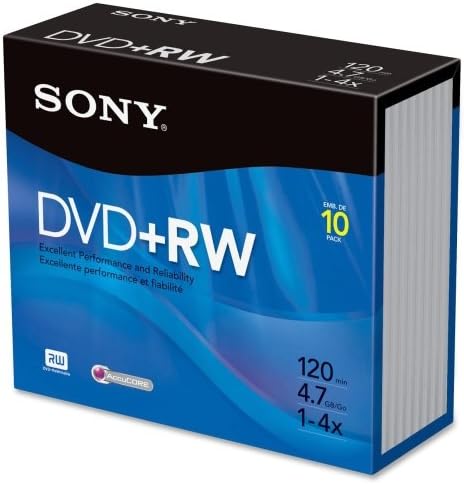 Amazon.com: Sony Branded DVD+RW Rewritable Disks : Electronics