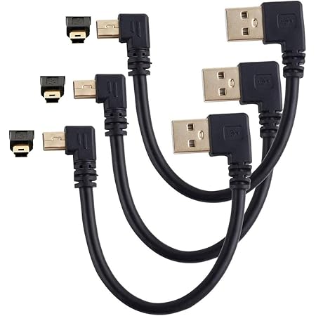 Amazon.com: Mini USB Charging Cable 90 Degree Right Angle USB 2.0 A ...