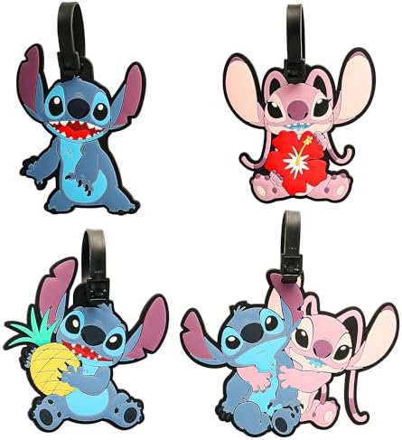 Amazon.com | Lilo and Stitch Luggage Tag 4 Pack Official License ...