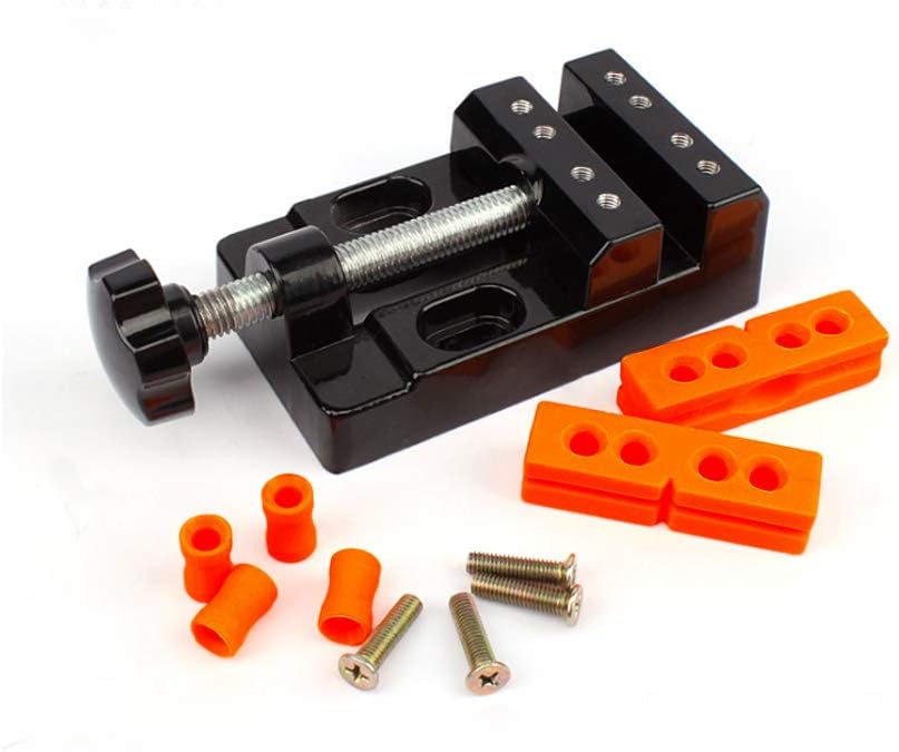 ANCLLO Flat Mini-Schraubstock, Flache Klemme, Öffnung parallel, Tisch ...