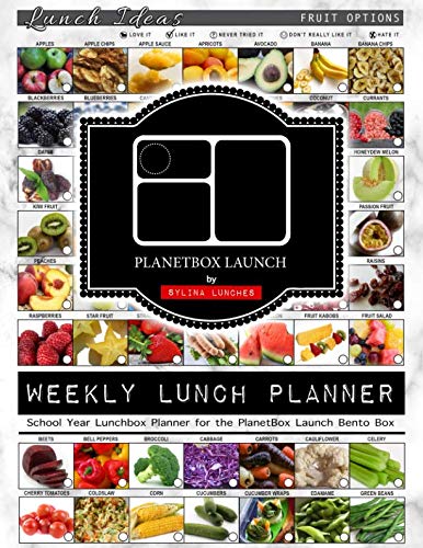 Weekly Lunch Planner: School Year Lunchbox Planner for the PlanetBox ...