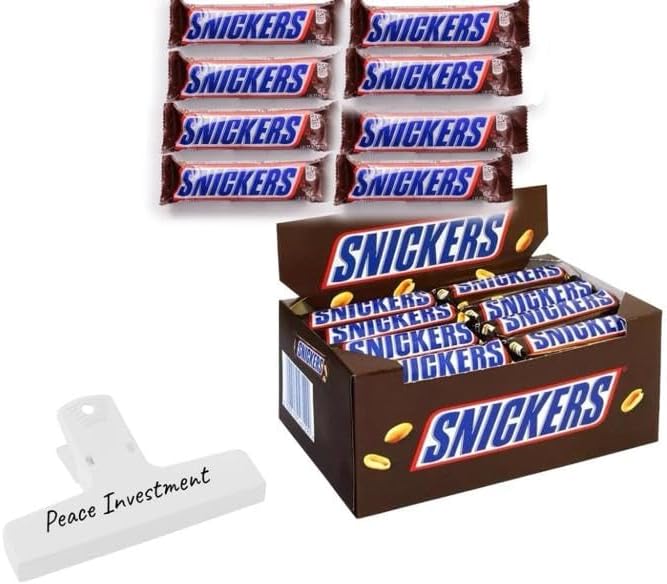 Amazon.com: Snickers Bar with Caramel and Roasted Peanuts Chocolate ...