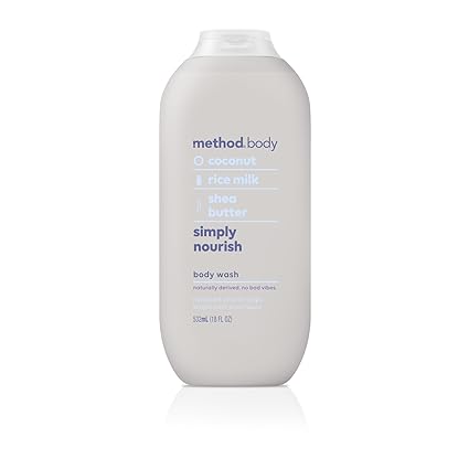 Amazon.com : Method Body Wash, Simply Nourish, Coconut, 18 Fl Oz ...