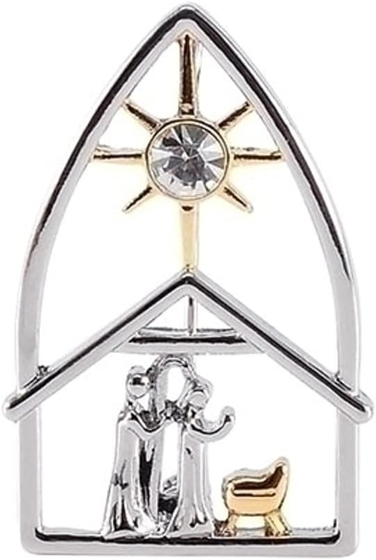 Amazon.com: Roman 1.5 Inches Nativity Pin Pendant: Clothing, Shoes ...